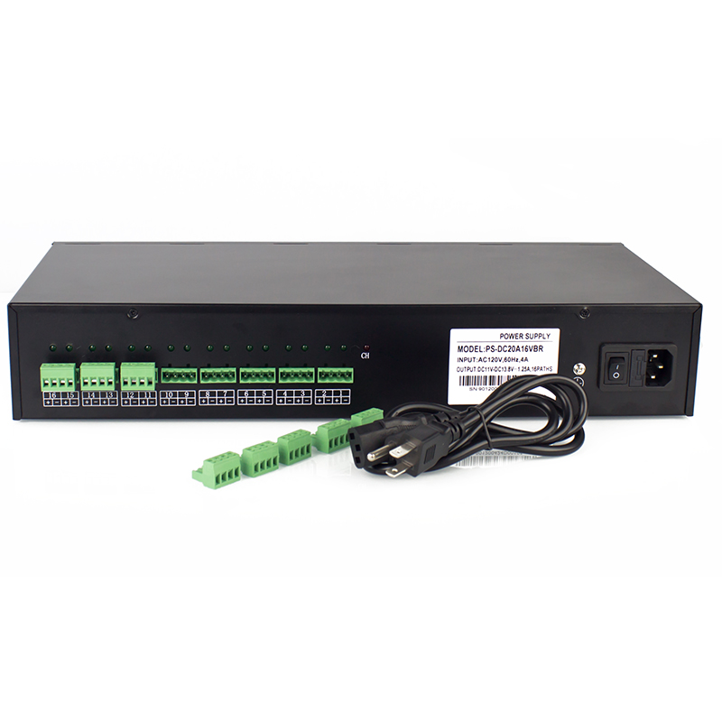 DC12 20A 16CH UPS Rack Mount Power Supply Box - CENTROPOWER