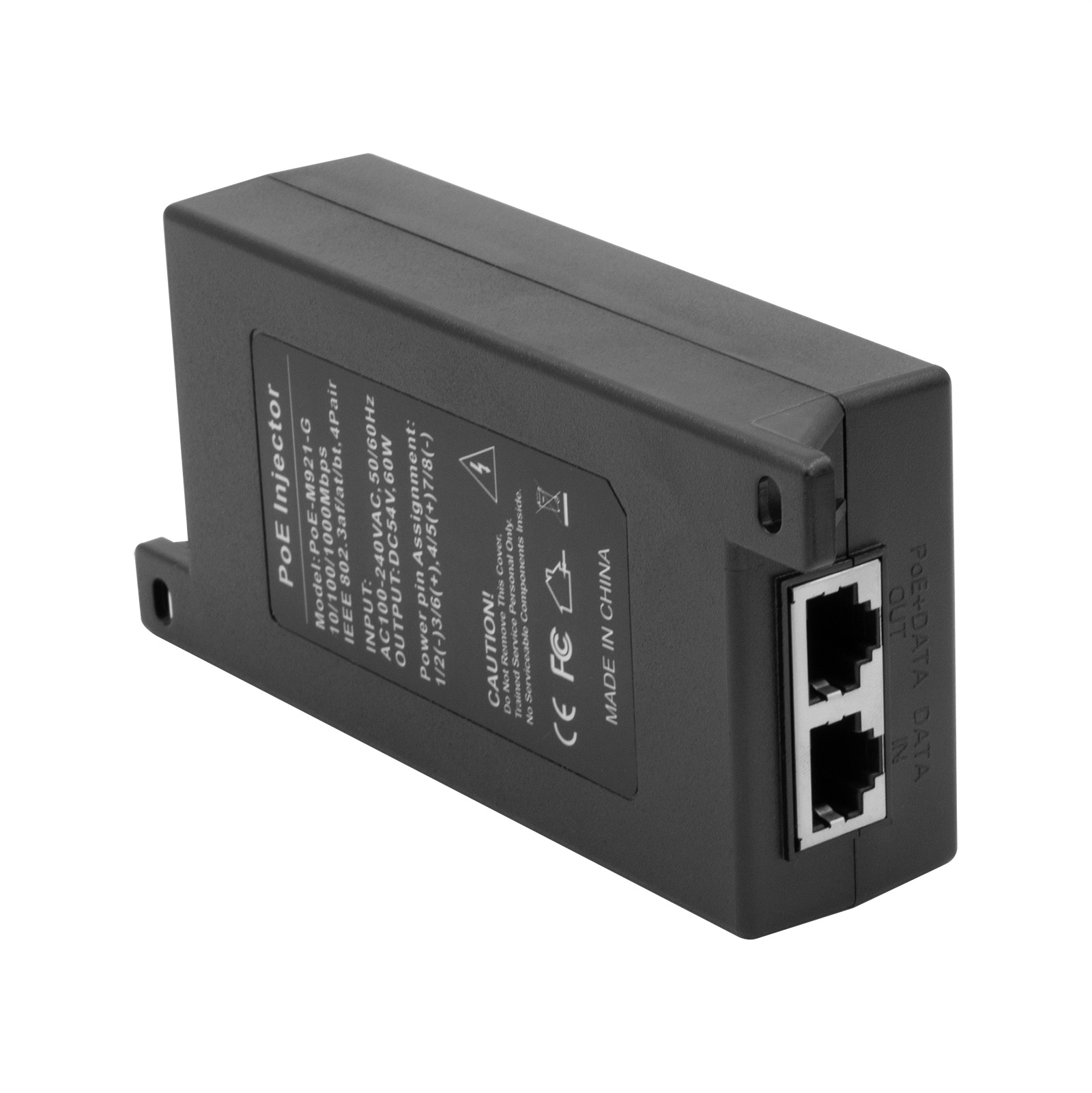 60W 1Gbps BT PoE Injector - CENTROPOWER